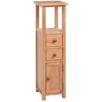 vidaXL Eckschrank 26x26x94 cm Massivholz Eiche - Vidaxl