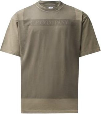 C.P. Company T-shirt color block &agrave; logo en coton