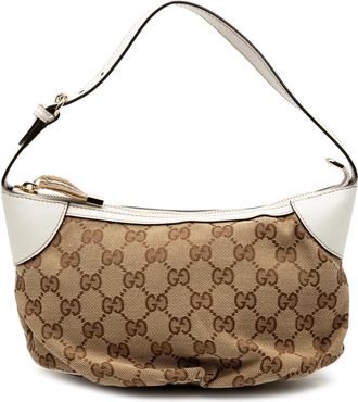 Gucci Crossbody Bags - GG Canvas Web Handbag - Gr. unisize - in Braun - f&uuml;r Damen