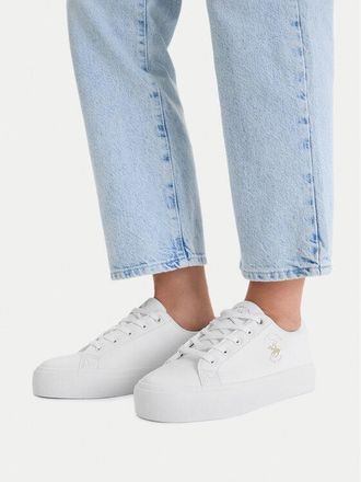 Beverly Hills Polo Club Sneakers aus Stoff CEOWB-BHPC040W Wei&szlig;