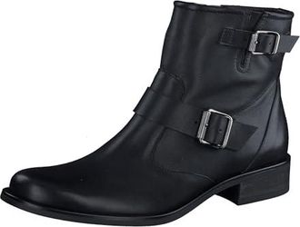 Paul Green Bottines de motard pour femme, Noir 02x, 39 EU