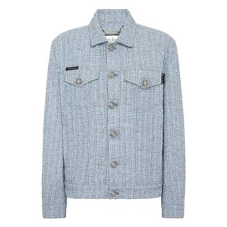 Philipp Plein Femme, Vestes, Bleu, Taille: 40 FR Veste en jean