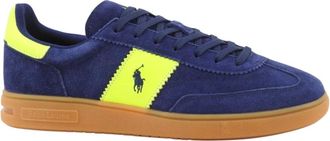 Ralph Lauren Homme, Chaussures, Bleu, Taille: 44 EU Leather Baskets