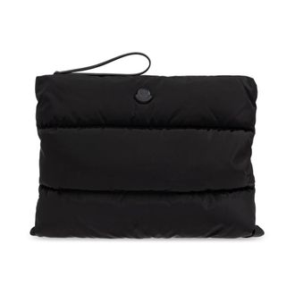 Moncler Gepolsterte Tasche mit Logo - - Bags - Herren - Schwarzk - ONE SIZE