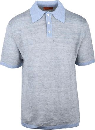 Daniele Fiesoli Homme, Tops, Gris, Taille: L Polo en maille