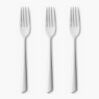 Arcos Serie Toscana - Tischgabel Tafelgabel Set (3 Gabel) - Monoblock aus einem St&uuml;ck Edelstahl 18/10 und 200 mm Farbe Silber