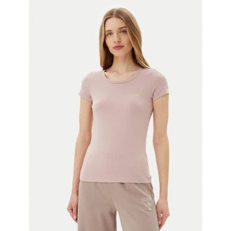 Emporio Armani T-Shirt 8NTT65 TJDQZ U4079 Rosa Regular Fit