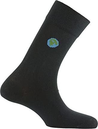 Kindy Mi-chaussettes Plan&egrave;te Homme MADE IN FRANCE - couleur - Noir - Pointure - 43-46