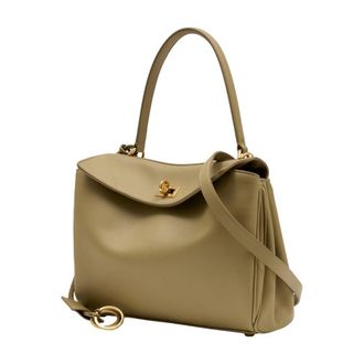Balenciaga Womens Rodeo Crossbody Bag Beige Calfskin