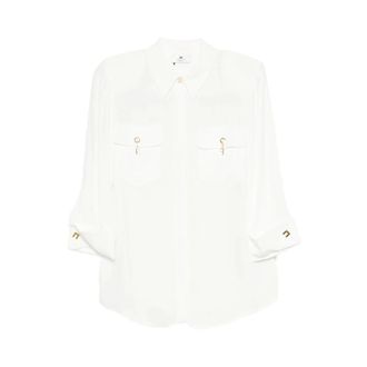 Elisabetta Franchi Damen, Blusen & Hemden, Weiß, XLGröße