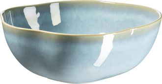 Mäser Serie Cordelia, Salatschüssel aus hochwertigem Steinzeug, unregelmäßige Geschirr Formen; Steinzeug, Grün