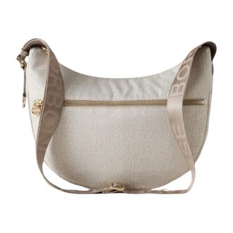 Borbonese Femme, Sacs, Blanc, Taille: ONE Size Shoulder Bag