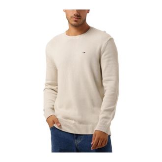 Tommy Jeans Herren Essential C-neck Pullover Beige - - Knitwear - Herren - Beige - 2XL