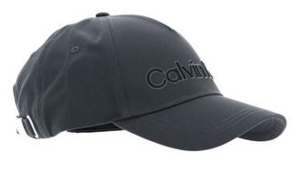 Calvin Klein Leather Lettering BB Cap K50K509661 Casquette, Gris (Medium Charcoal), OS Homme