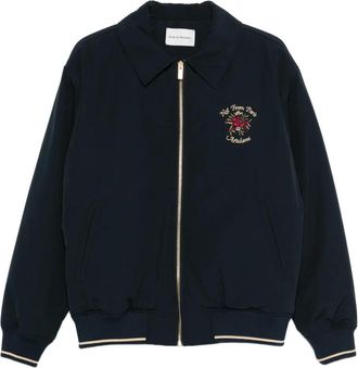 Dr&ocirc;le de Monsieur Rei&szlig;verschlussjacke mit Stickerei - Blau