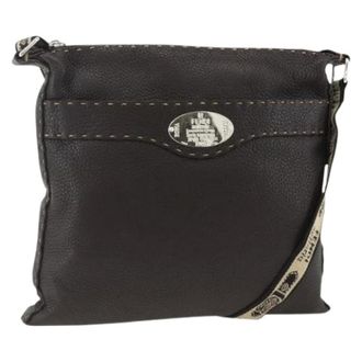 Fendi Sac &agrave; bandouli&egrave;re Vintage Pre-owned - Femme - Pre-owned - Brun - Taille: ONE Size