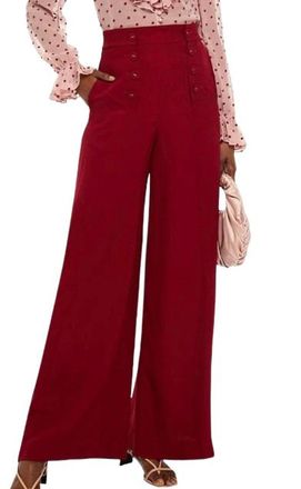 Zimmermann Red Wide Leg Trousers Size M