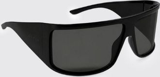 Gucci rechteckige Acetat-Shield-Sonnenbrille mit dunklen Gl&auml;sern