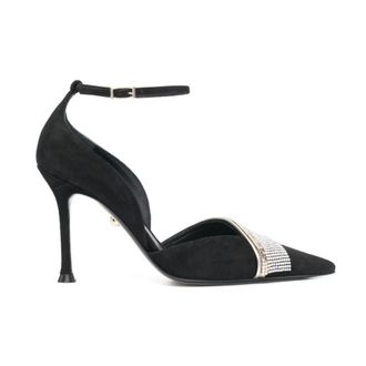 Alev&igrave; Schwarze kristallverzierte Stiletto-Abs&auml;tze - - Shoes - Damen - Schwarzk - 37 EU