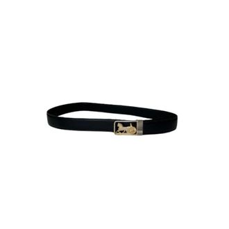 Celine Pre-owned Sculptural Buckle Belt - - Pre-owned - Damen - Schwarzk - ONE SIZE