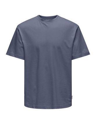 Only & Sons Herren Onsfred Life RLX Ss Tee Noos, Vintage Indigo, Medium