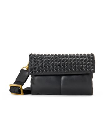 AllSaints AllSaints Damen Ezra Stud Crossbody Umh&auml;ngetasche, Schwarz