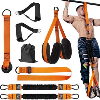 Generic Klimmzughilfsbänder - 4er Set Schwere Übungsschlaufen, Trainingswiderstandsröhren für Krafttraining, Muskelstützbänder | Fitnessausrüstung Ganzkörperg