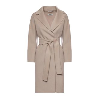 Max Mara Femme, Manteaux, Beige, Taille: 42 FR Manteau Ceintur&eacute;