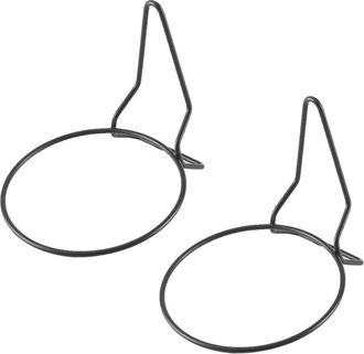 Yarnow 2stücke Blumenhängeregal Aus Eisen Blumentopfhalter Mit Haken Für Zuhause Schwarz Für Balkon Fensterbank Und Garten Stabil Und Langlebig