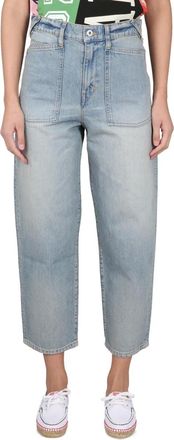 Kenzo Femme, Jeans, Bleu, Taille: W28 Bleach Dirty Carrot Fit Jean