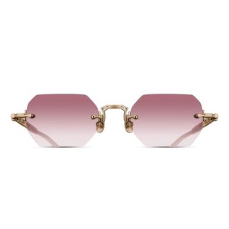 Matsuda M5010 Geometrische Sonnenbrille - - Accessories - Damen - Gelb - ONE SIZE