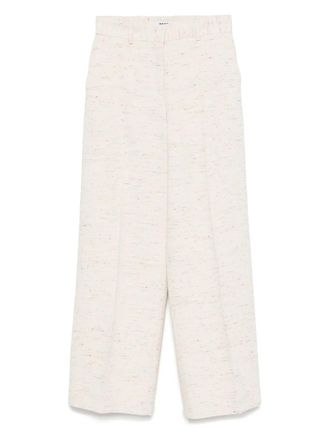 Msgm pantalon à design chiné - Tons neutres