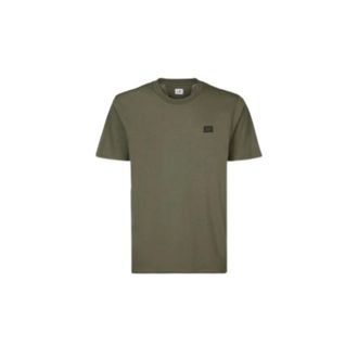 C.P. Company C.p. Company, Homme, Tops, Vert, Taille: M T-Shirt 30/1 Small Label