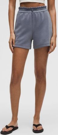 lululemon Softstreme Shorts mit hohem Bund f&uuml;r Frauen - 10 cm - Gr&ouml;&szlig;e 12 in Solar Grey