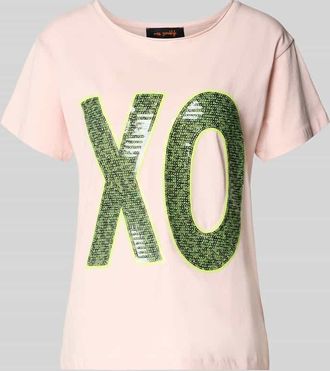 Miss Goodlife T-Shirt mit Paillettenbesatz