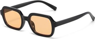 Generic Lunettes De Soleil Carr&eacute;es For Hommes Et Femmes, Monture Petite, Tendance, D&eacute;coratives, For La Plage(Yellow)