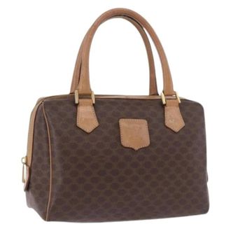 Celine Sac &agrave; main vintage en toile Pre-owned - Femme - Pre-owned - Brun - Taille: ONE Size