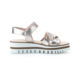 Gabor Leichte silberne Damensandale - - Shoes - Damen - Grau - 39 EU