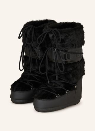 Moon Boot Moon Boot Moon Boots Icon Faux Fur schwarz