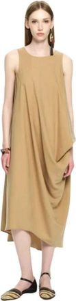 Malloni Femme, Robes, Brun, Taille: 38 FR Abito lungo smanicato MLO