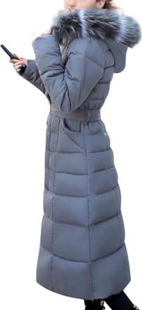 ORANDESIGNE Femme Manteau dhiver Jacket Longue Veste à Capuche Fourrure Faux Chaud Doudoune Matelassé Elegant Parka Veston Manteau Chaude Manteau Zippé Veste Chau