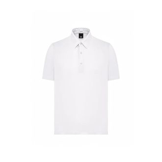 Duno Technisches Polyester Polo Shirt - - Tops - Herren - Wei&szlig; - S