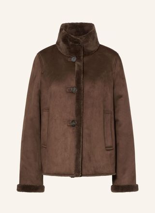 Fuchs Schmitt Fuchs Schmitt Jacke Heidelberg In Lederoptik Mit Kunstfell braun