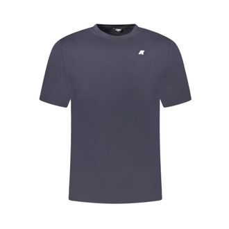K-Way Kurz&auml;rmeliges Baumwoll-T-Shirt - - Tops - Herren - Blau - L