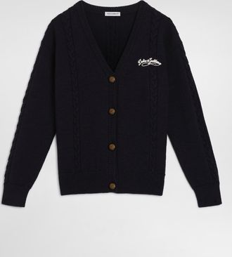 Dolce & Gabbana Cardigan Aus Schurwolle - Frau Collection Blau 10 Years