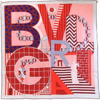 Bulgari unisex, Pre-owned, Multicolore, Taille: ONE Size Foulard en soie vintage Pre-owned