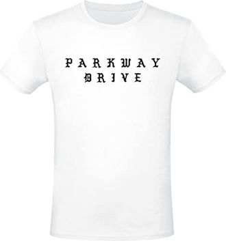 Parkway Drive Glitch Homme T-Shirt Manches Courtes Blanc L 100% Coton Regular/Coupe Standard