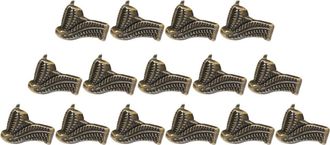 BESPORTBLE GALPADA 24 St&uuml;ck M&ouml;belf&uuml;&szlig;e aus Zinklegierung Dekorative St&uuml;tzbeine 27X16mm f&uuml;r Sofas Schmuckschatullen und Holzkisten Stabile Kastenbefestigung aus Me