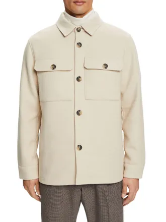 Esprit Herren 093EE2G317 Jacke, 110/OFF White, XXL