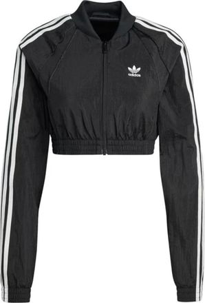adidas Femme, Sport, Noir, Taille: 38 FR Slim Crop Track Top